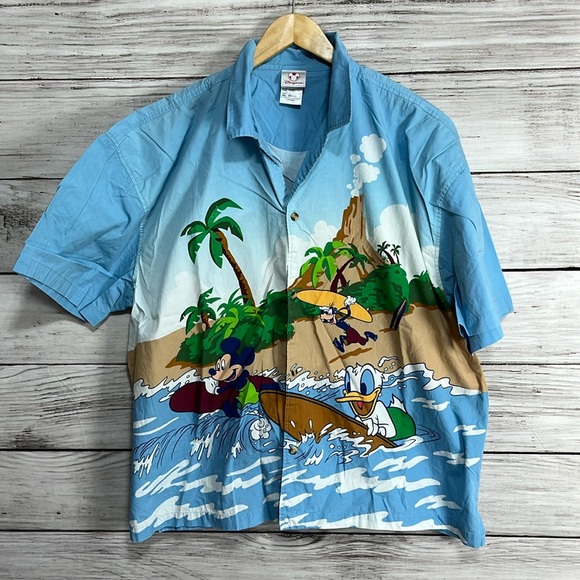 Disney | Shirts | Vintage Disney Store Originals Island Beach Surfing ...